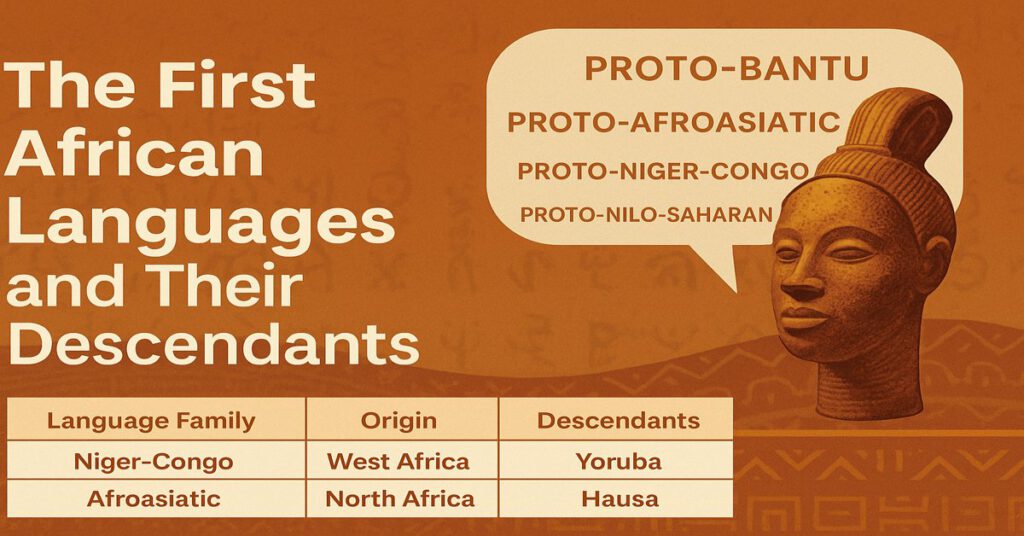 The First African Languages and Their Descendants